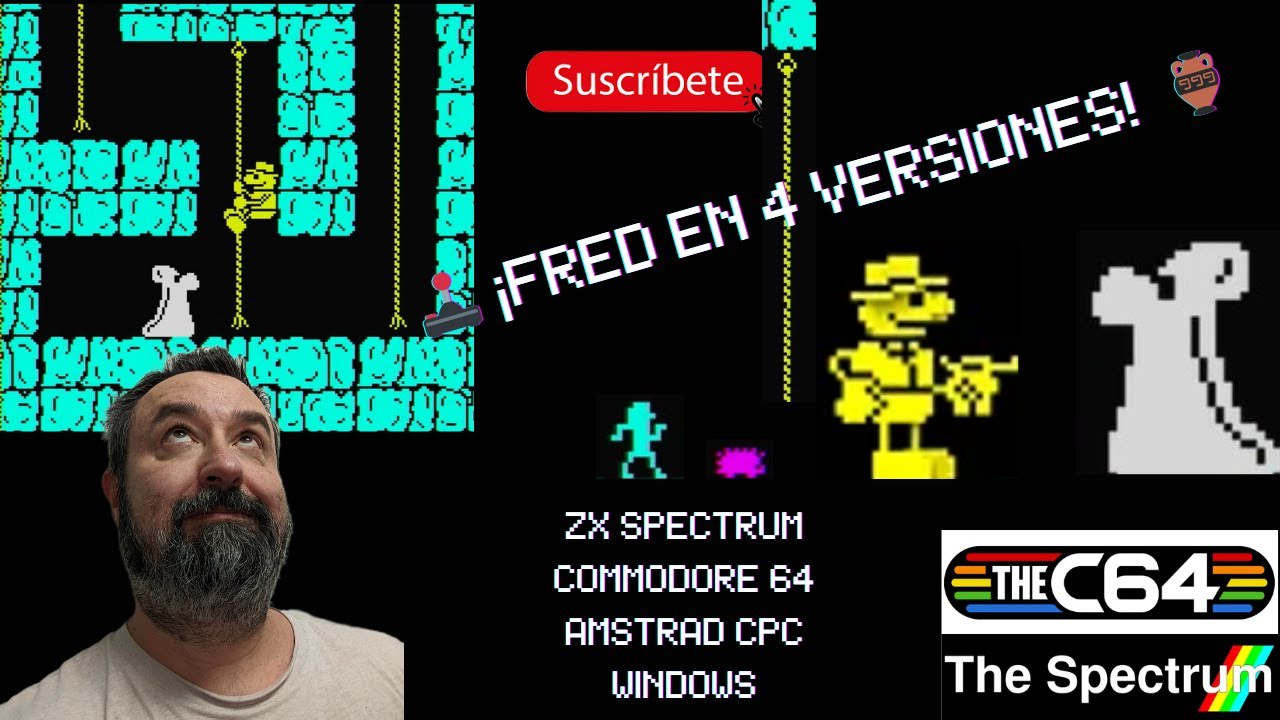 👾 Fred en 4 versiones: Spectrum, Amstrad, Commodore y Remake 🏆 ¿Cuál ...