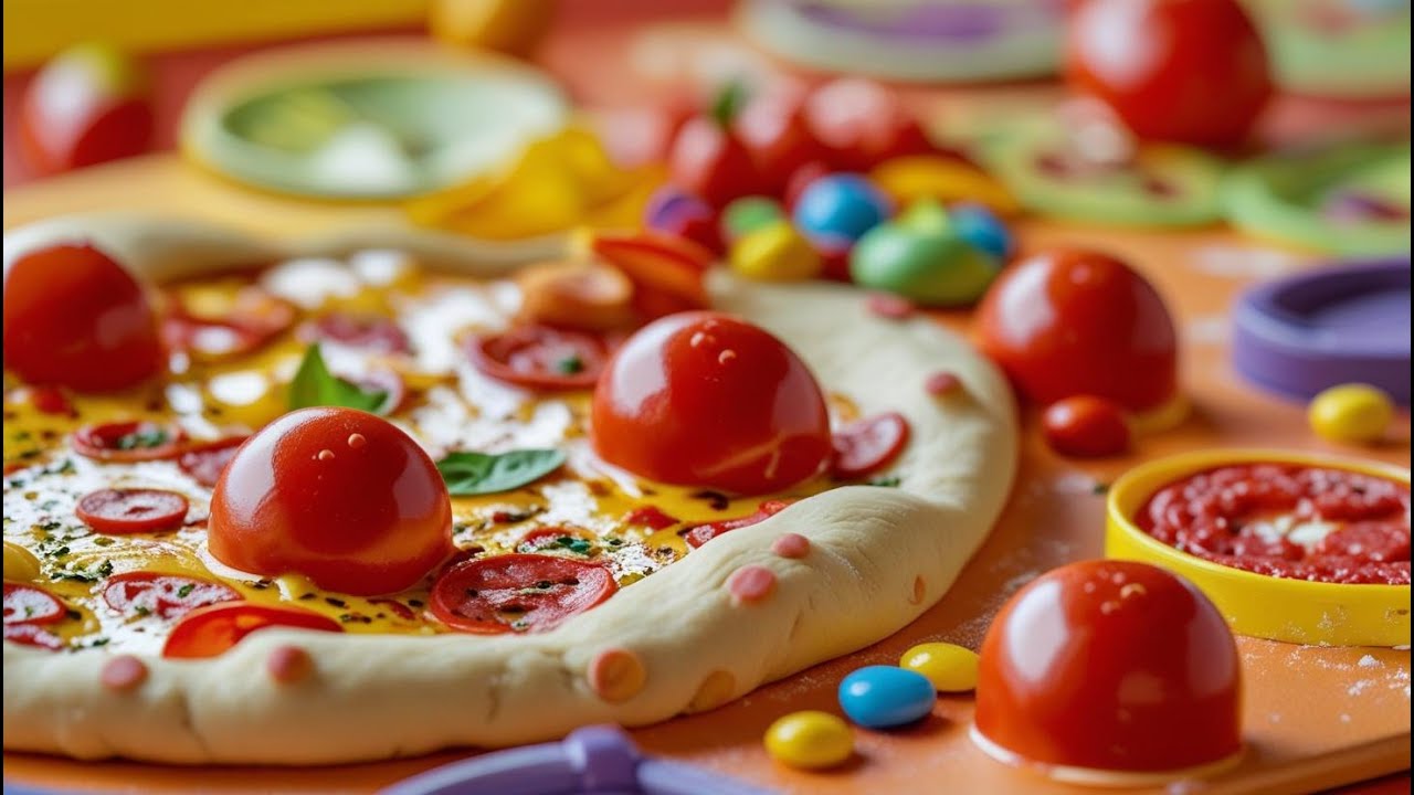Playdough Pizza Fun | Easy Kids Clay Story - YouTube