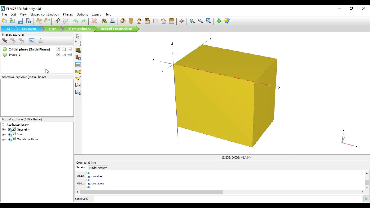 Tricks on plaxis 2D and 3D - Comparing between Structure without Soil ...