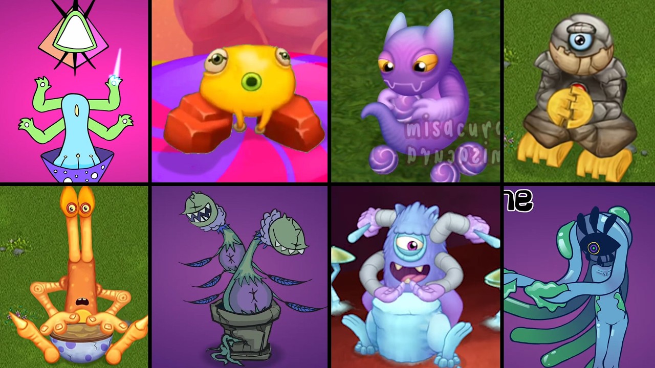 ALL Monsters Fanmade by Slimer vs Misacura vs MantisGirl | My Singing ...