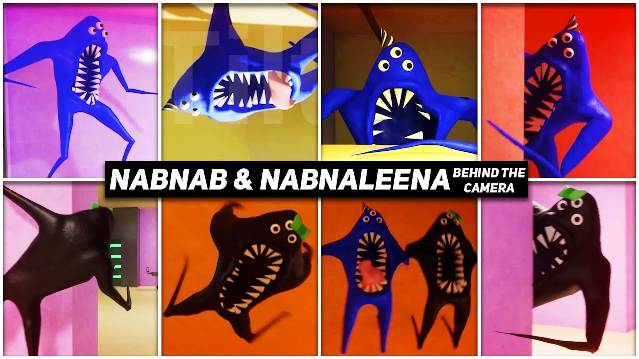 Garten Of Banban 1-4 ALL NABNAB & NABNALEENA Behind The Scenes - YouTube