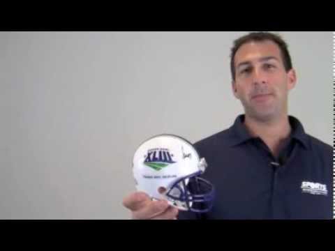 Larry Fitzgerald Signed Super Bowl Mini Helmet - JSA - YouTube
