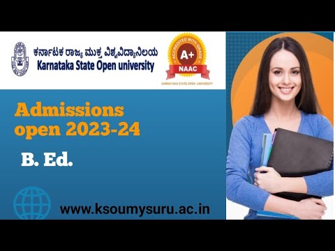 ksou B. Ed. Admissions 2023-24 - YouTube