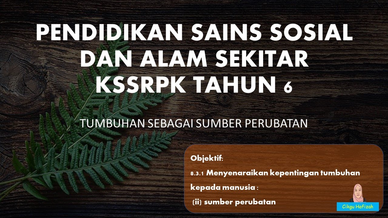 Kepentingan Tumbuhan Sebagai Sumber Perubatan - YouTube