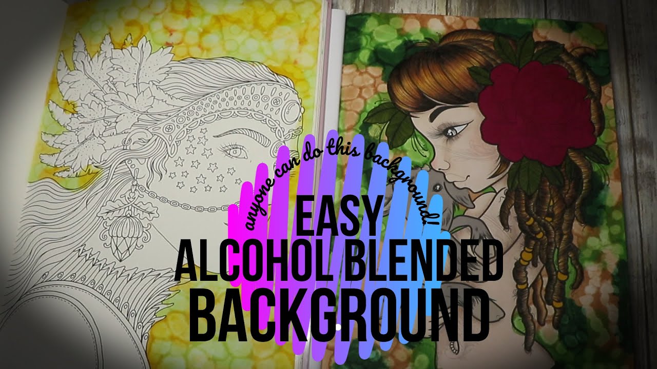Mega Easy Alcohol Background! Anyone Can Achieve This Effect! - YouTube