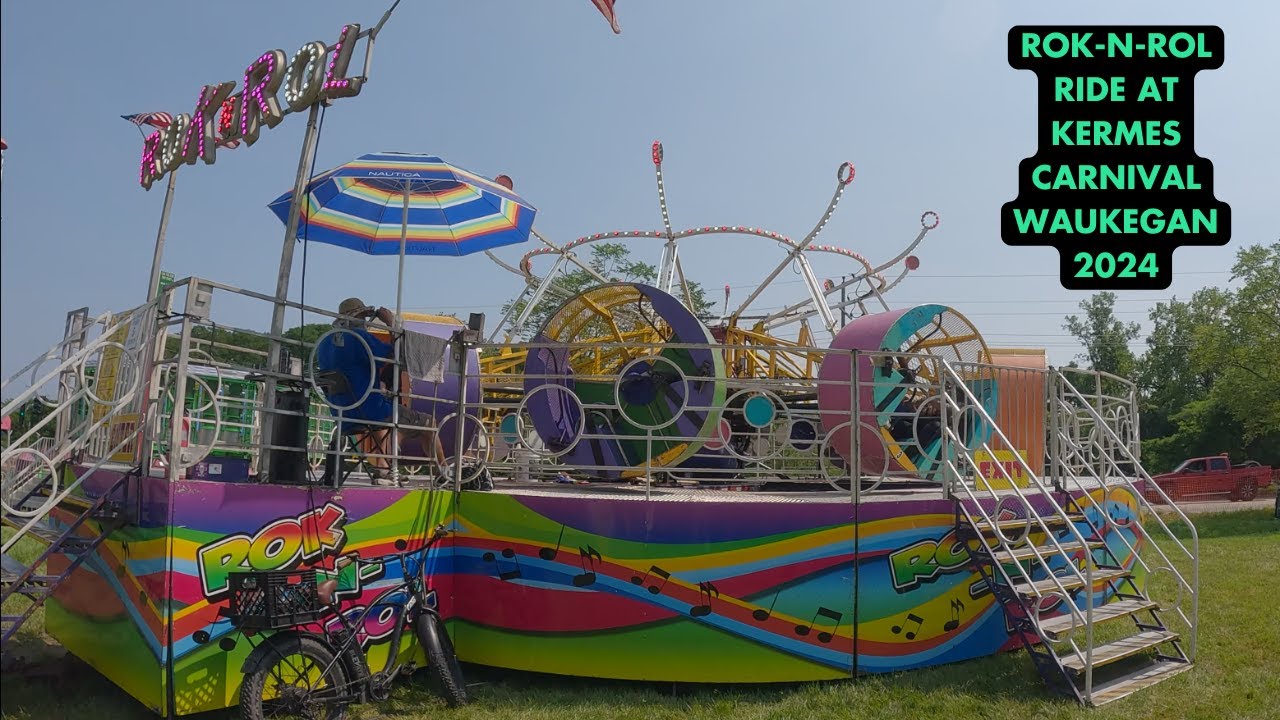 Rok-N-Rol Ride At Kermes Carnival Waukegan 2024 - YouTube