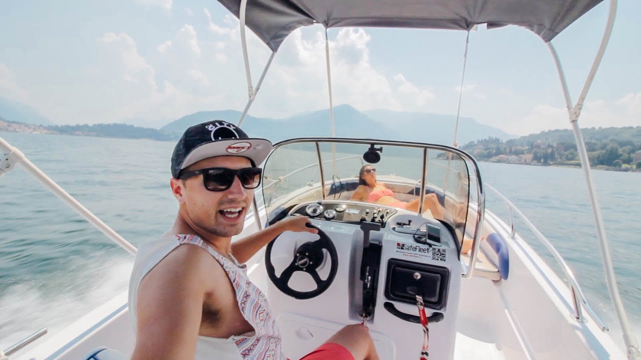 SPEED BOATING ON LAKE COMO | #3 - Italy | Travel Vlog - YouTube