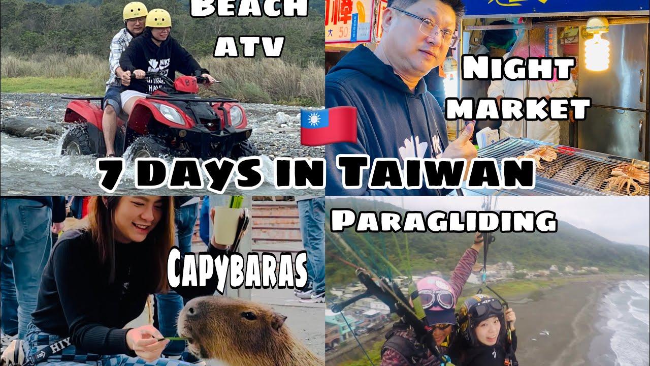 Fun Fun Taiwan Vlog Pt. 2 - Paragliding at Yilan, ATV at Hualien ...