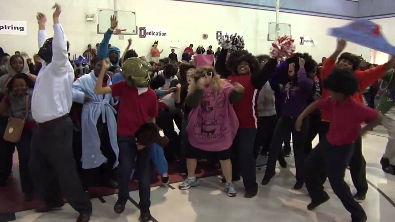 Denton middle school harlem shake - YouTube