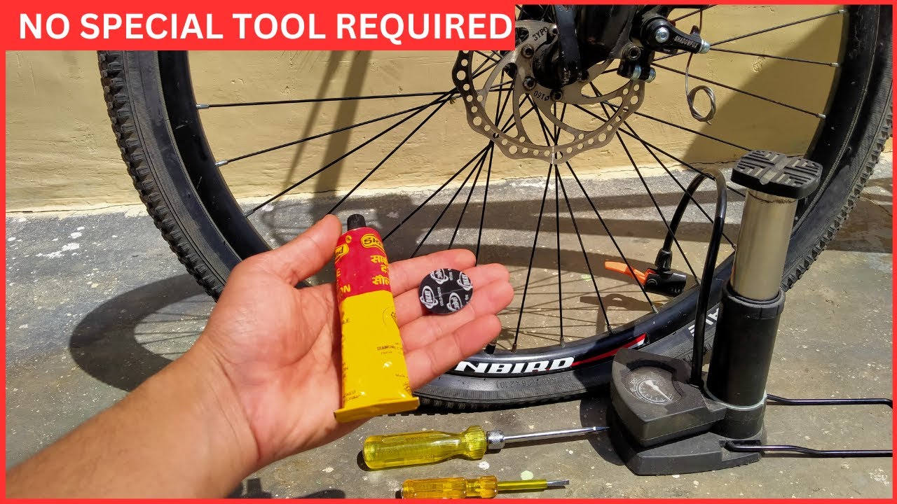 How to Fix MTB Cycle Puncture at Home Without Any Special Tools👨‍🔧 ...