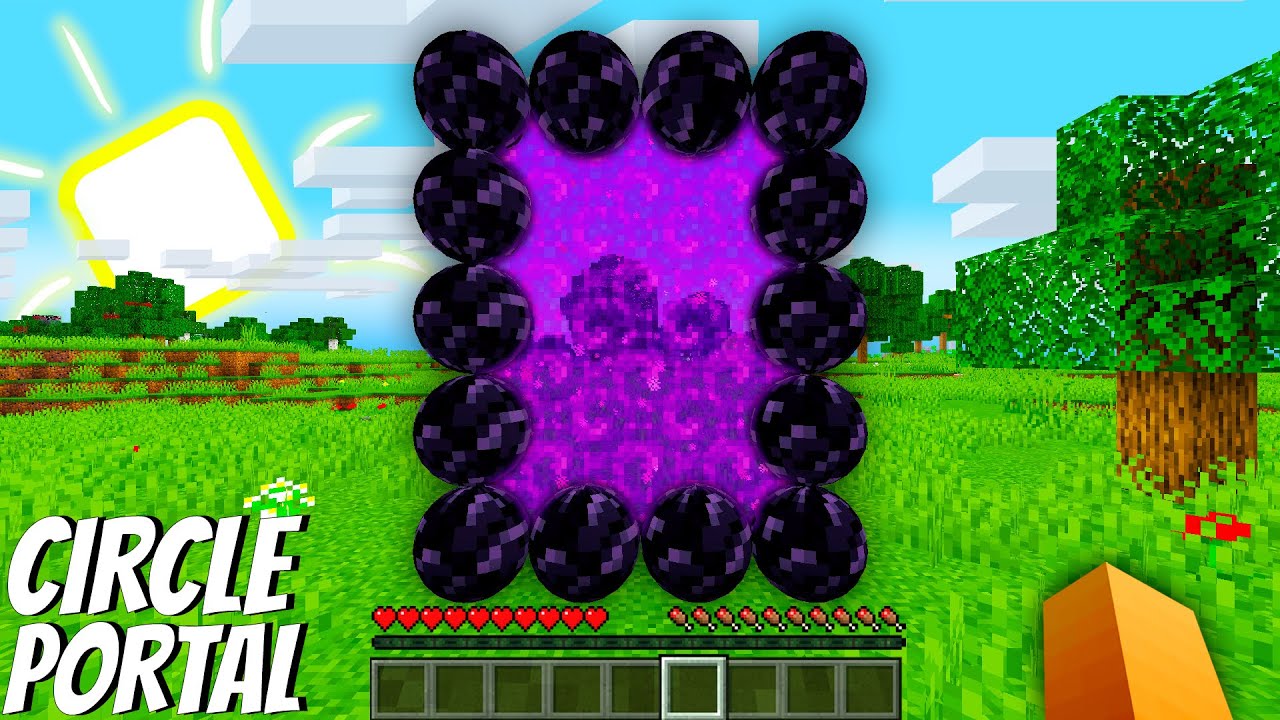 I found the SECRET ROOM INSIDE the CIRCLE PORTAL in Minecraft ! What's ...