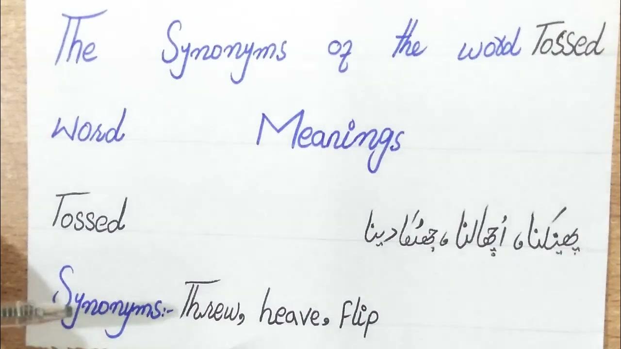 What Is The Synonyms Of Word Tossed YouTube what-is-the-synonyms-of-word-tossed-youtube
