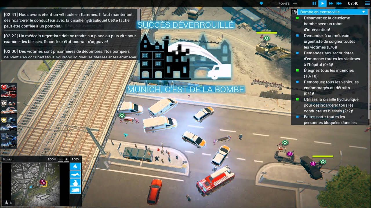 Emergency 5 - Gameplay - Let's Play - Mission 3 - Munich - FR - YouTube