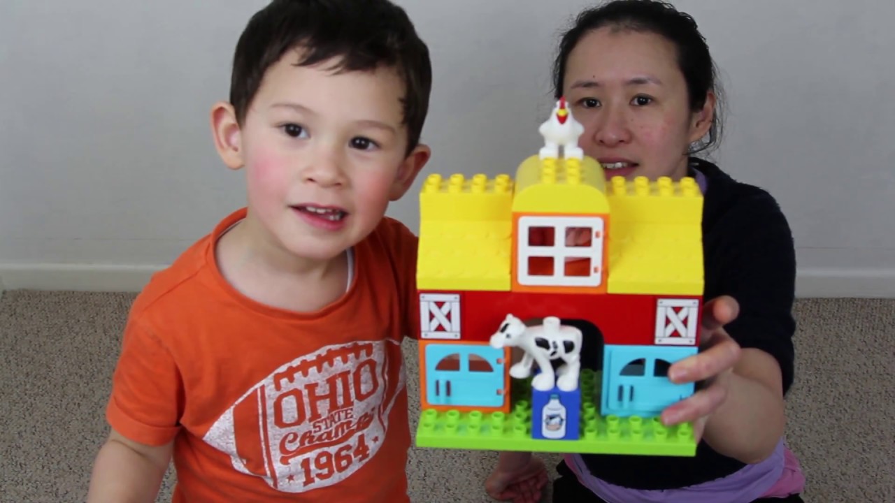 Lego Duplo first farm animals and barn 10617 - YouTube