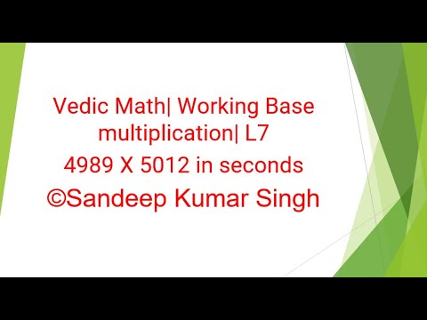 Vedic Math| Working base multiplication| L7 - YouTube