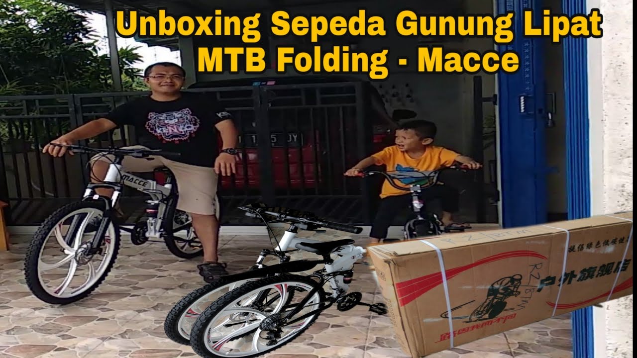 Unboxing Sepeda Gunung Lipat - MTB Folding (Macce) - YouTube