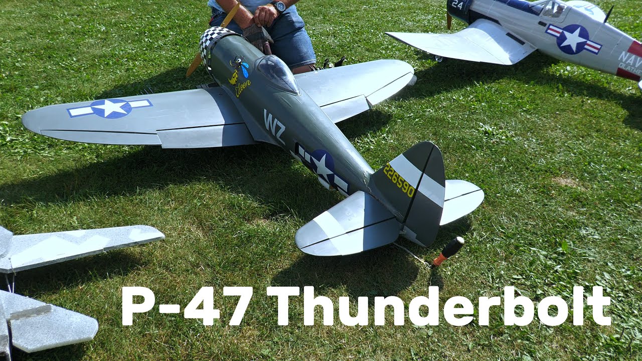 P-47 Thunderbolt | 1,8m scale RC airplane | 4K | Rokytnice 2023 - YouTube
