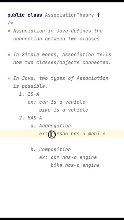 Association In Java - YouTube