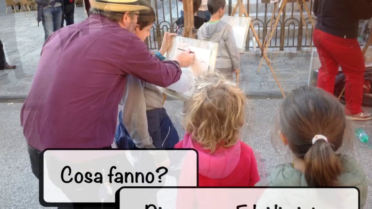 DISEGNIAMO IN PIAZZA.Lezione di disegno dal vero con modella - YouTube