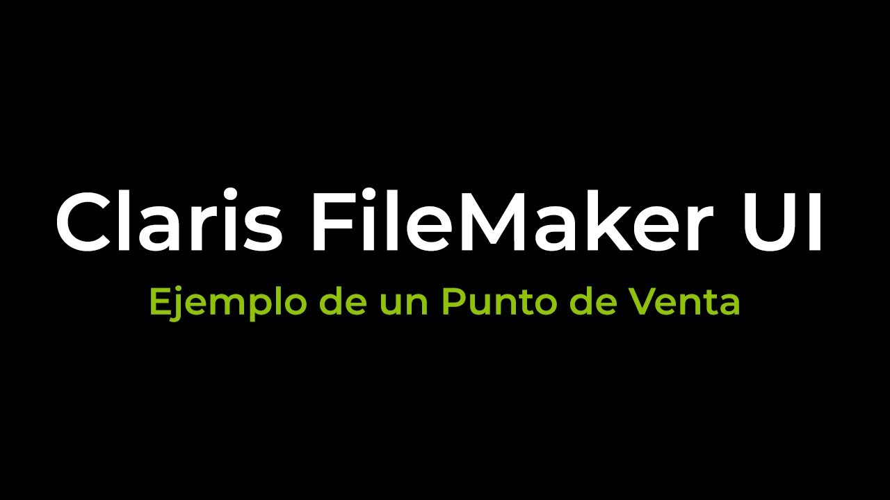 Claris FileMaker UI | Ejemplo de Punto de Venta - YouTube Claris FileMaker UI | Ejemplo de Punto de Venta - YouTube
