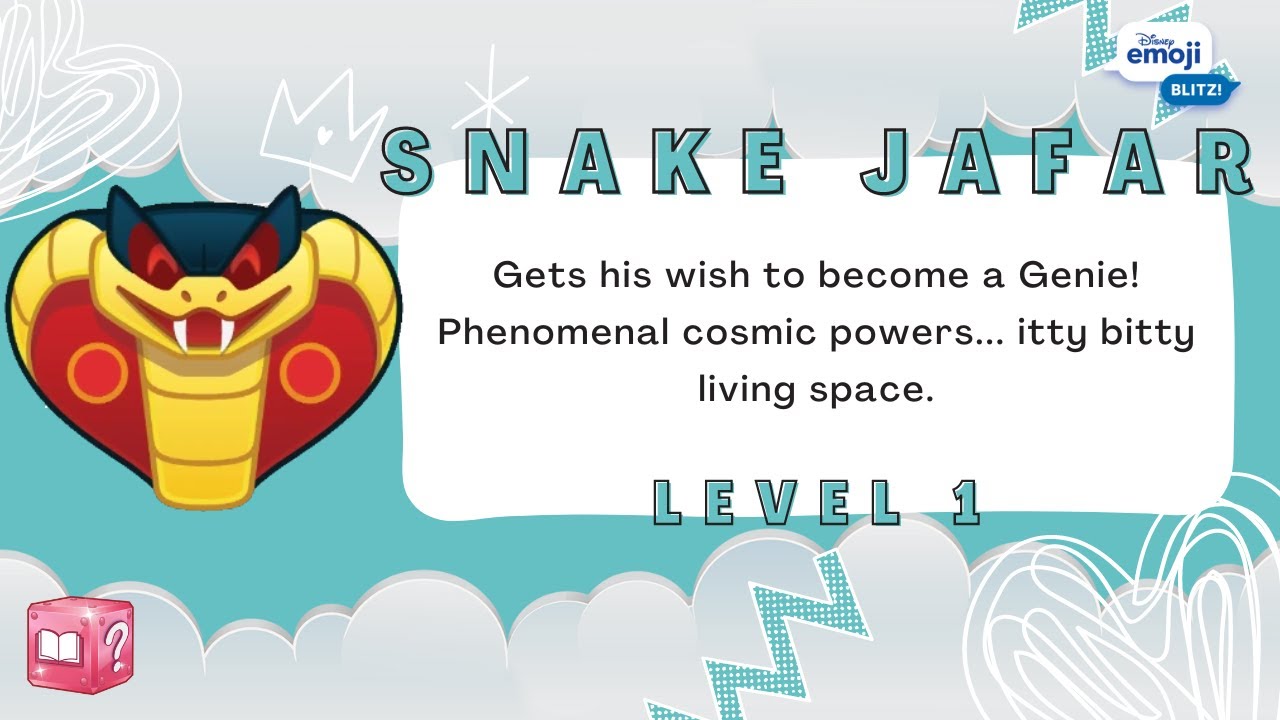 Disney Emoji Blitz - Snake Jafar (Level 1) - Aladdin - Story Emoji ...