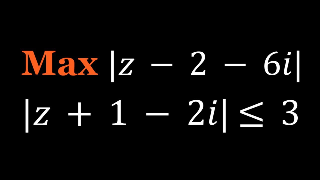 How To Maximize A Complex Expression - YouTube