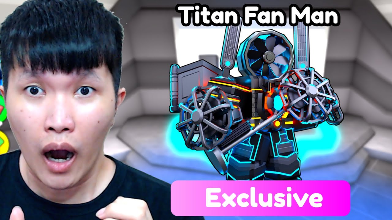 OMG! AKU DAPET TITAN FAN MAN DI TOILET TOWER DEFENSE ROBLOX - YouTube