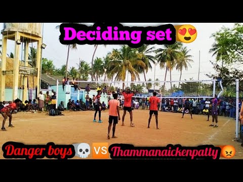Blocker madhan one man show 😍💥||Deciding set||volleyball match # ...
