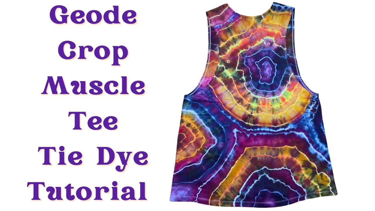 Tie-Dye Designs: Gorgeous Jeweled Geodes Muck Ice Dye - YouTube
