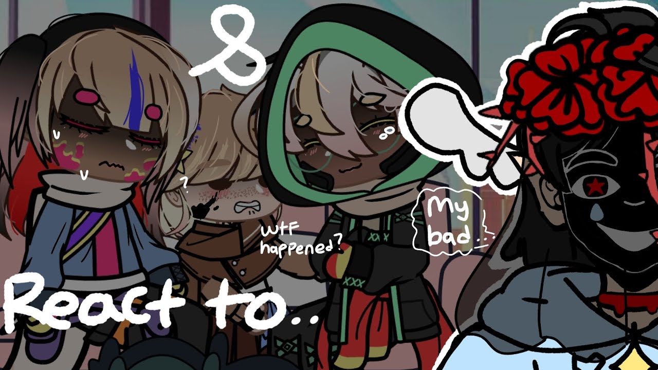 gradient & PJ react to ink (my au) / part 1/3 /lunattachannn - YouTube