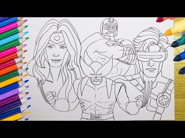 Xmen Coloring Pages X MEN Coloring Pages 14 Free Superheroes