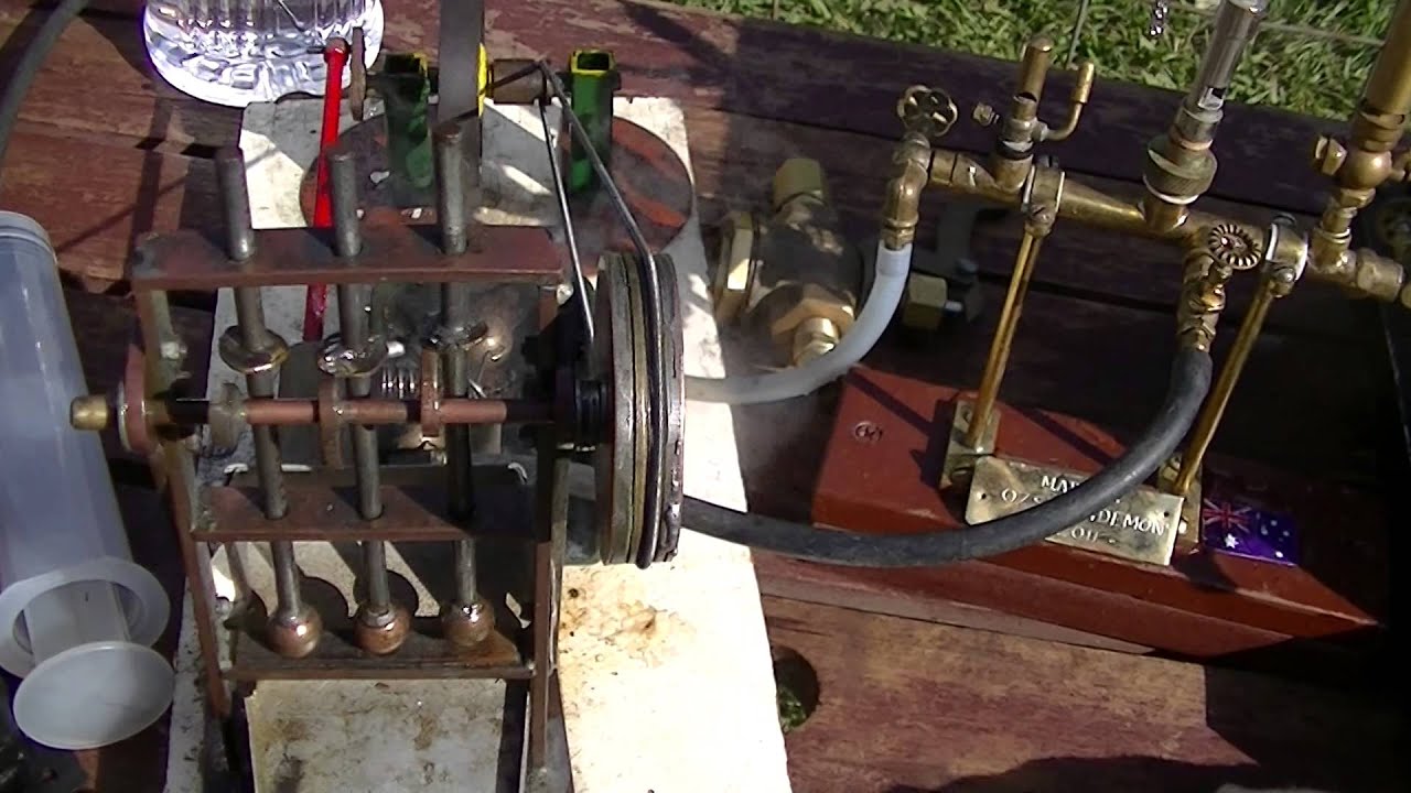 Model stamper battery powered by steam. - YouTube