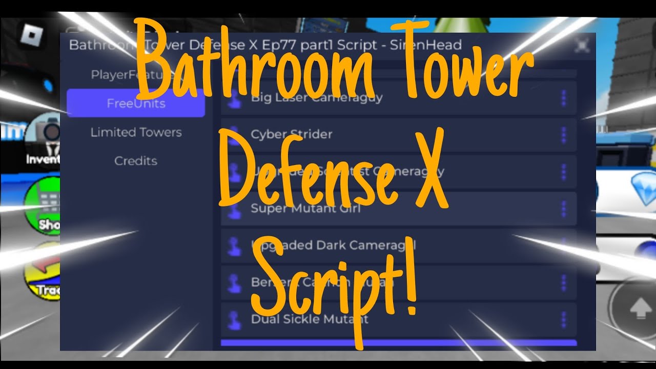 Roblox|Bathroom Tower Defense X Script Ep77 Part 2 - YouTube