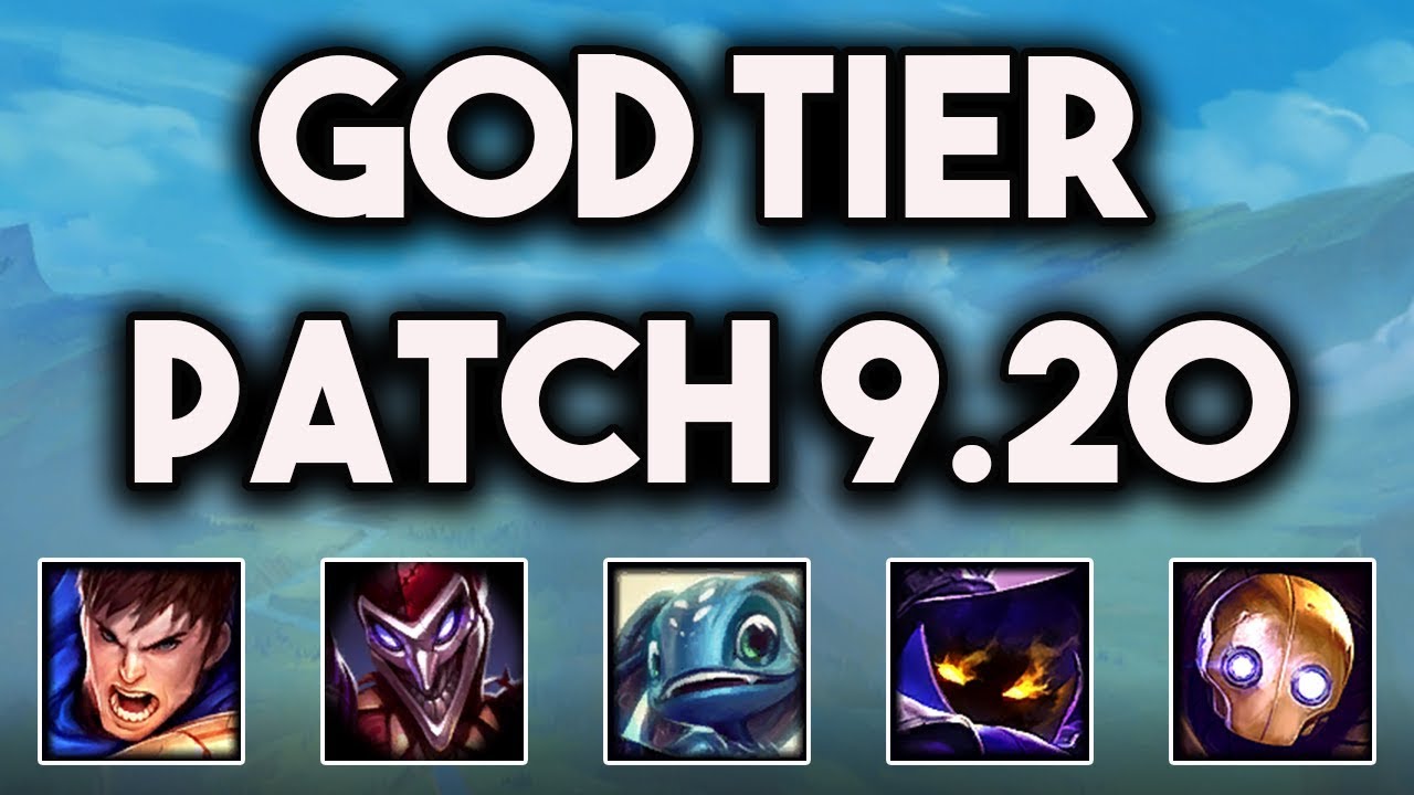 God Tier Champs For All Roles Patch 9.20 | S Tier Best Champs To Carry ...