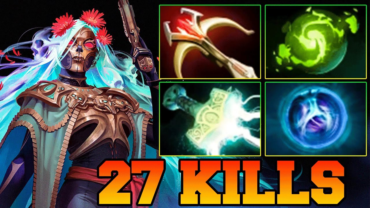 Ultra Kills + 27 Kills Muerta Dota 2 !! Muerta Safelane Pro Gameplay ...