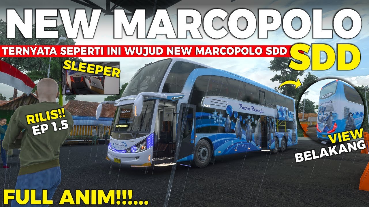 Apa Jadinya Bus New Marcopolo Pakai SDD?? Ini Dia Wujudnya‼️ | EP1.5 Unimods - ETS2 Mod ...