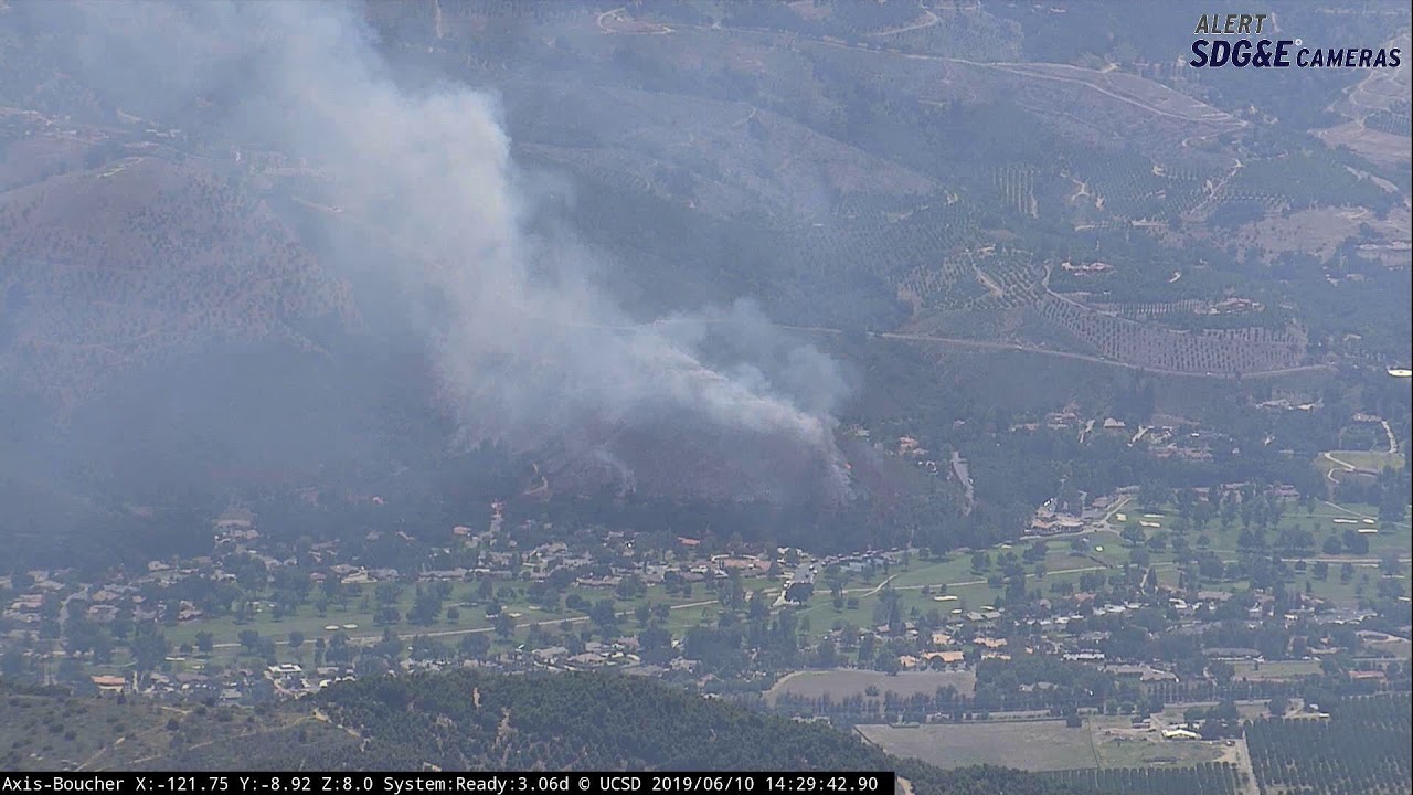 2nd hour of Pauma Fire from Boucher Hill at 3 pm - YouTube
