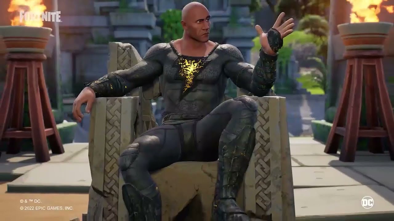 TRAILER SKIN BLACK ADAM FORTNITE, PRÉSENTATION PACK DE SKIN BALCK ADAM ...