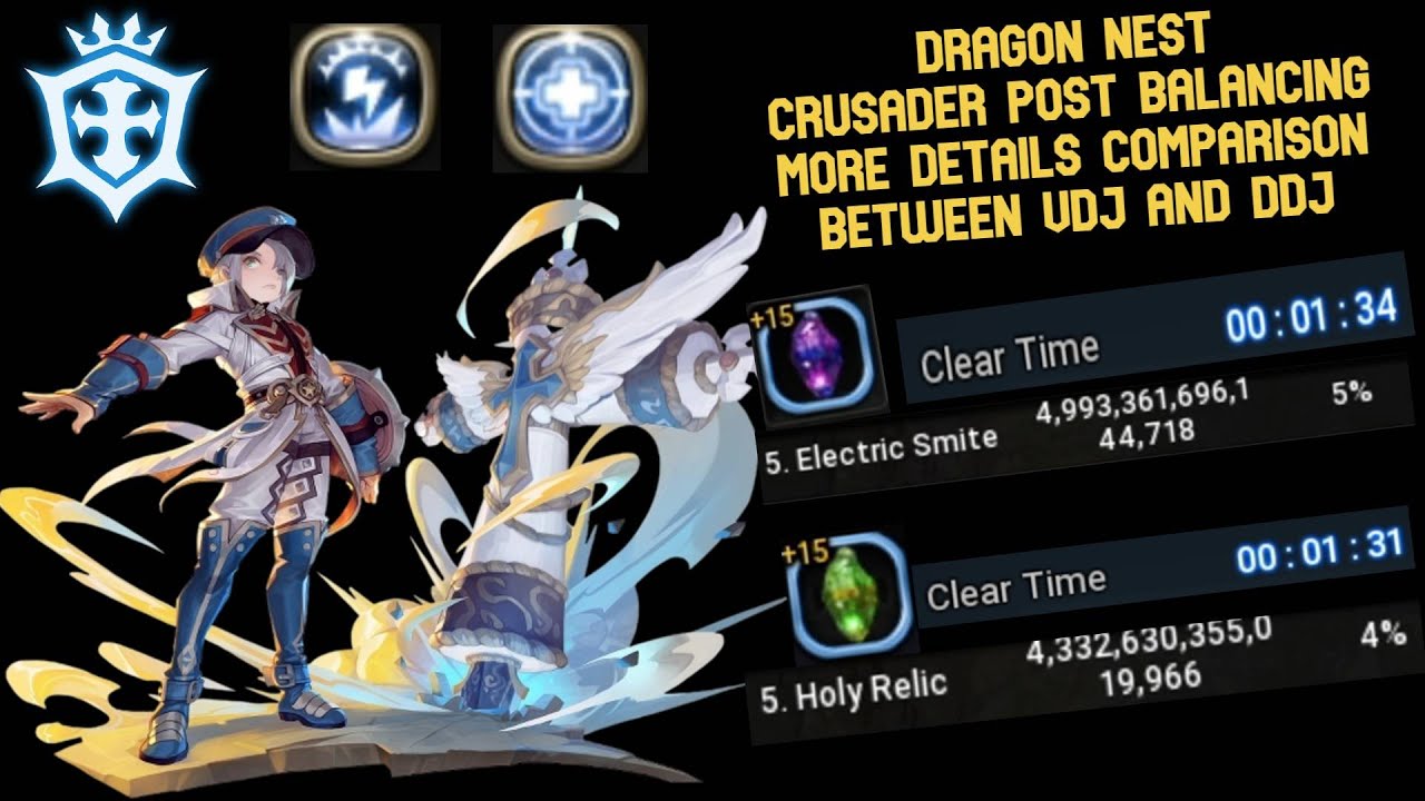 Crusader Post Buff More Details Comparison Between VDJ & DDJ Skill Jade ...