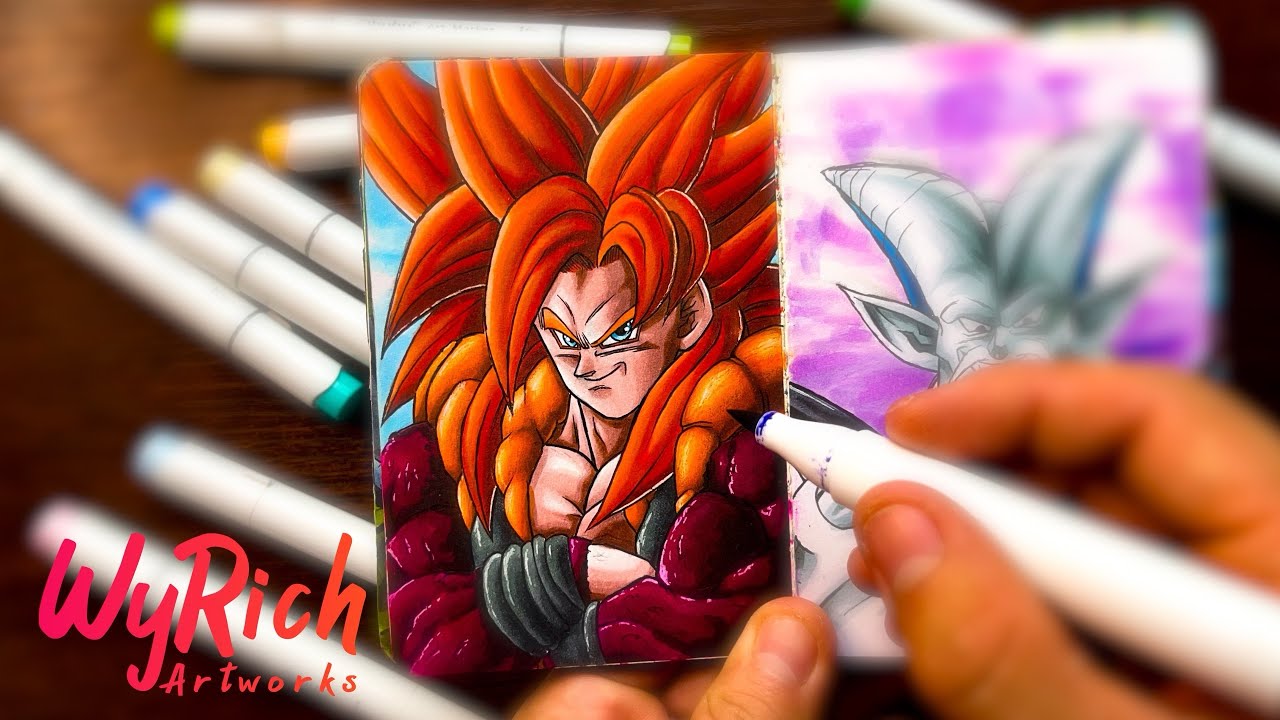 [ASMR] Drawing GOGETA SUPER SAIYAN 4 - Dragon Ball GT | WyRich #gogeta ...