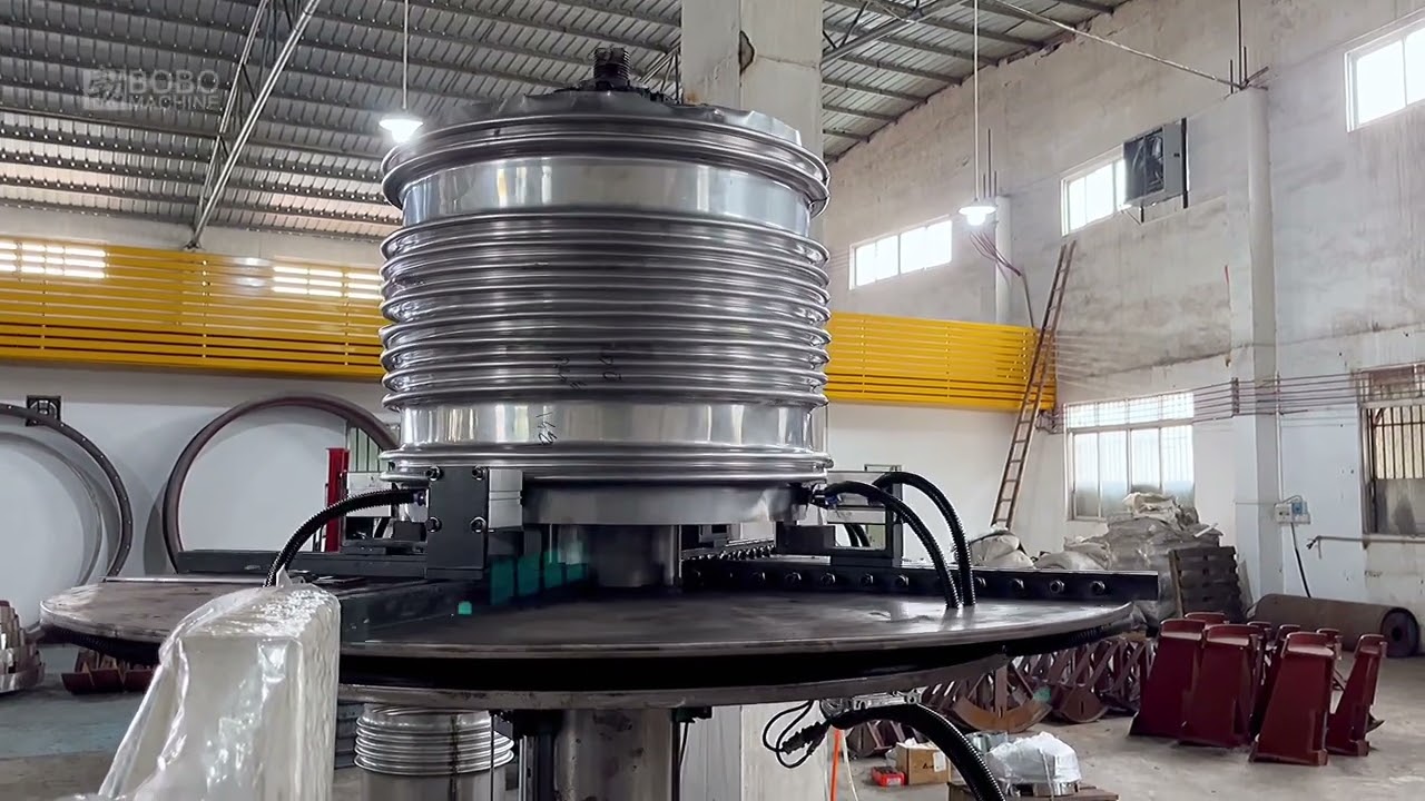 Metal Bellows Expansion Joint Making Forming Machine - YouTube