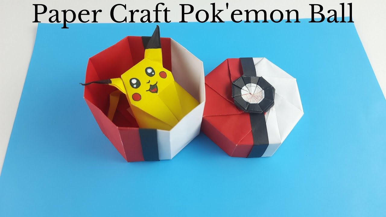 How To Make A Pokeball Out Of Paper