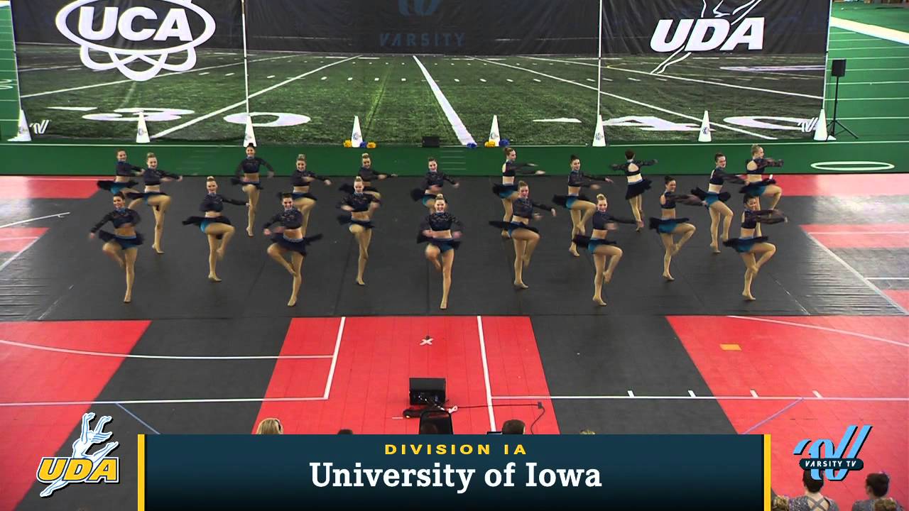 University of Iowa Dance Team Home Routine 2015 - YouTube
