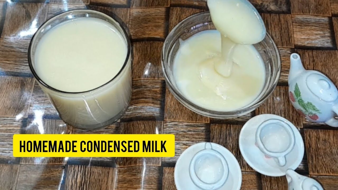 Homemade condensed milk || condensed milk recipe by (kitchen with nipu) - YouTube