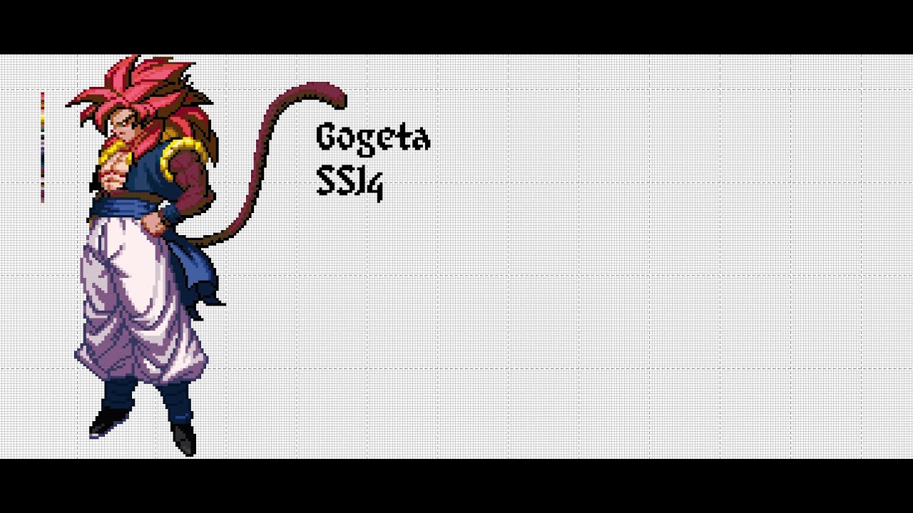 Pixel Art of Gogeta SSJ-4 (Timelapse) | Dragon Ball Z | - YouTube
