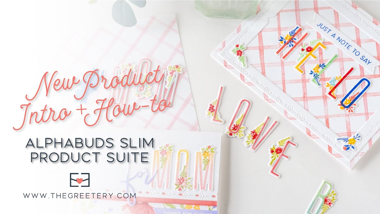 New Product Intro + How-to: Alphabuds Slim Stamps & Dies - YouTube