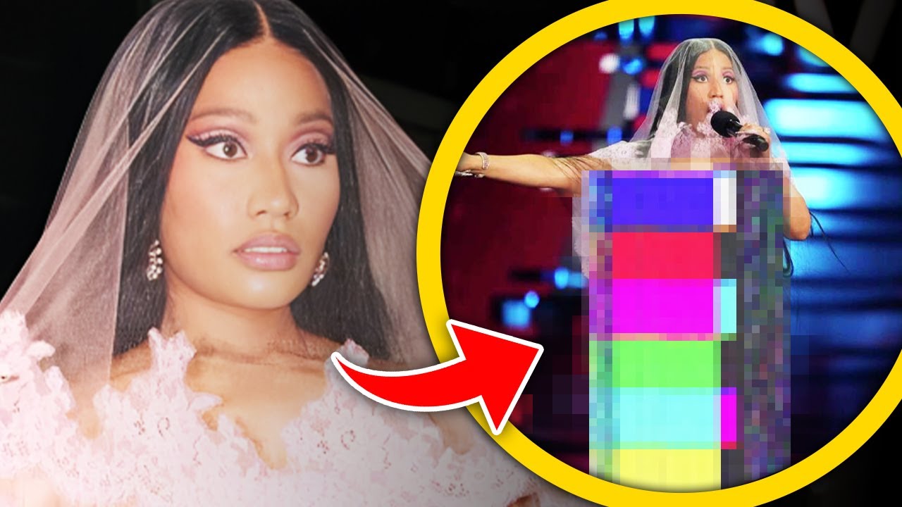 Nicki Minaj Wardrobe MALFUNCTION During 2023 VMAs Performance - YouTube
