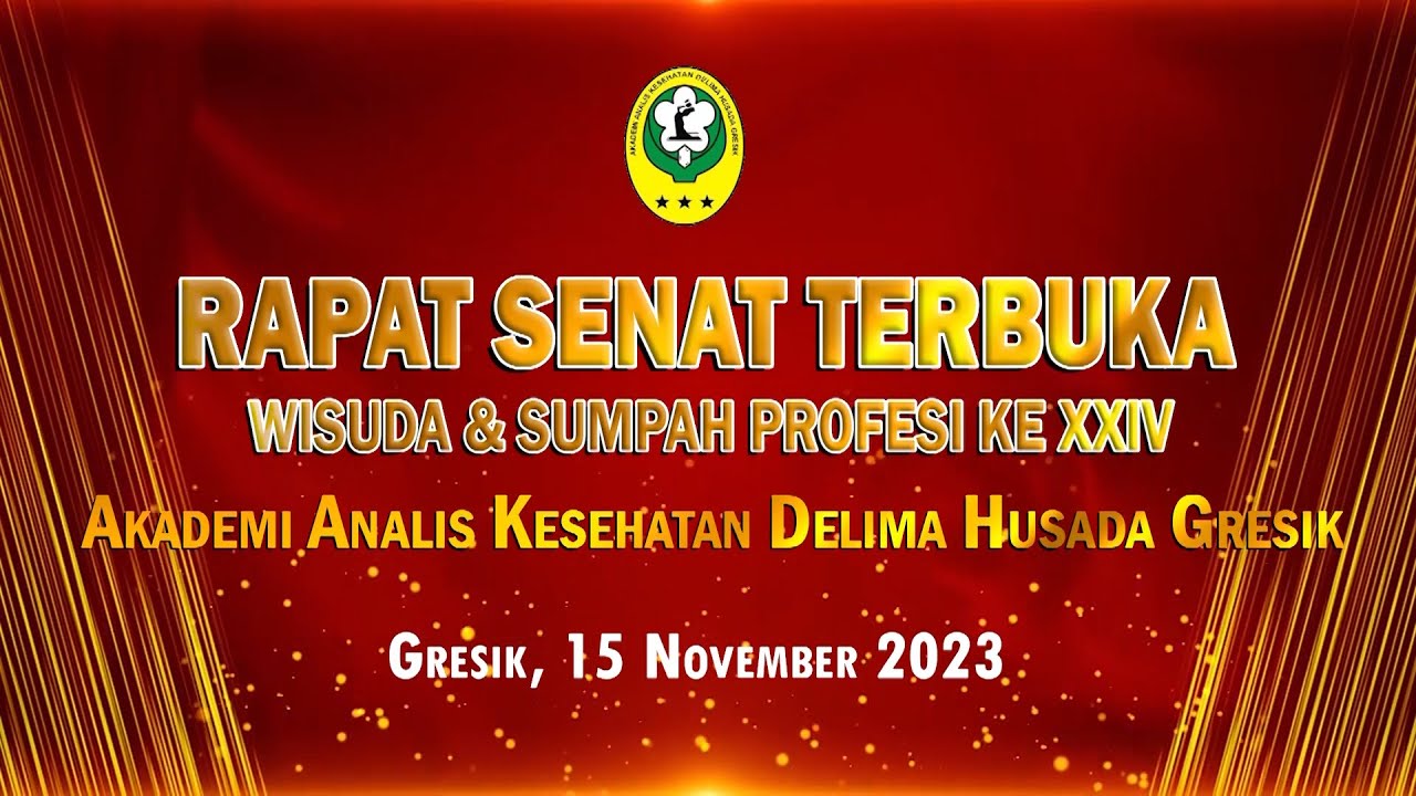 🔴 LIVE WISUDA & SUMPAH PROFES AAK DELIMA HUSADA GRESIK - YouTube