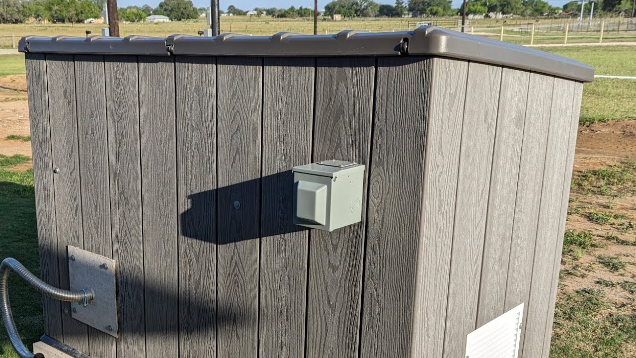 4/22/2023 Generator Shed Excellence. RV Power Outlet to Home Inlet Box ...