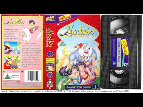 Aladdin Vol. 1 - Aladdin to the Rescue (10th April 1995 - UK VHS)